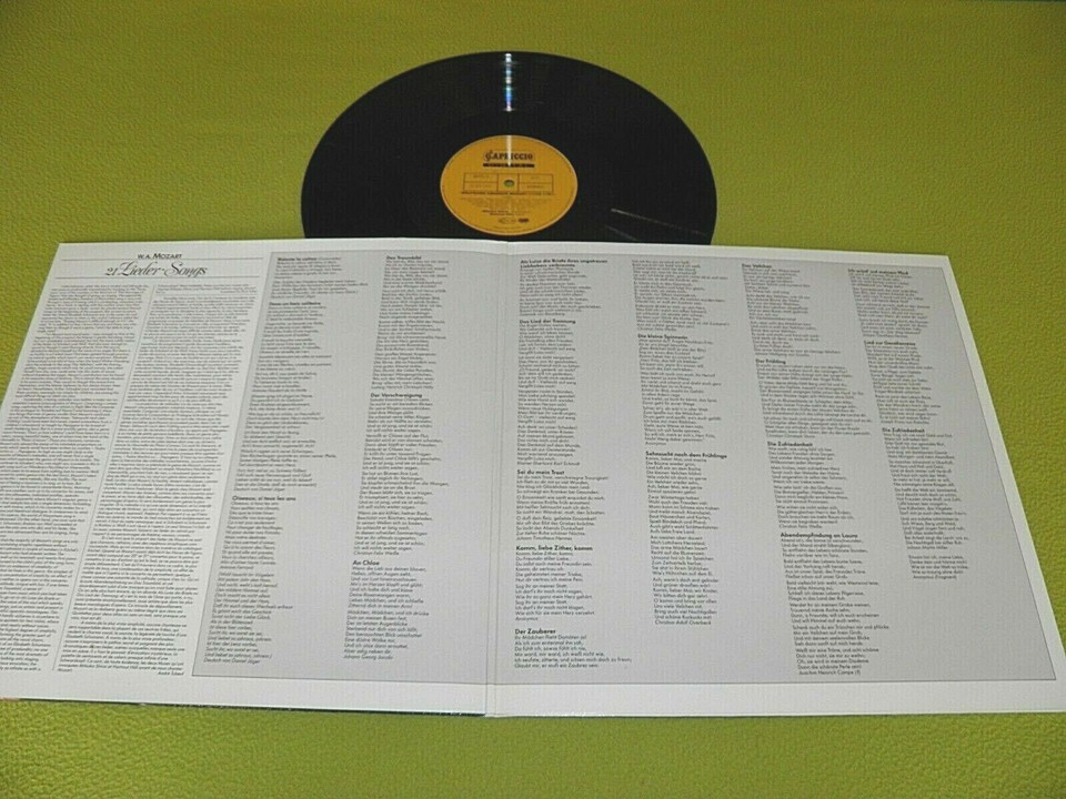 Mozart - 21 Songs - Mitsuko Shirai - Hartmut Holl 1986 Germany DMM ...