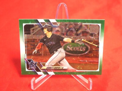 Garrett Cooper Green Foil Topps 2021 Baseball Card #565 /499 | eBay