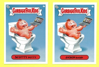 2021 Topps Garbage Pail Kids GPK ZOOM MISHAPS 4A Scotty Potty 4B Jason ...