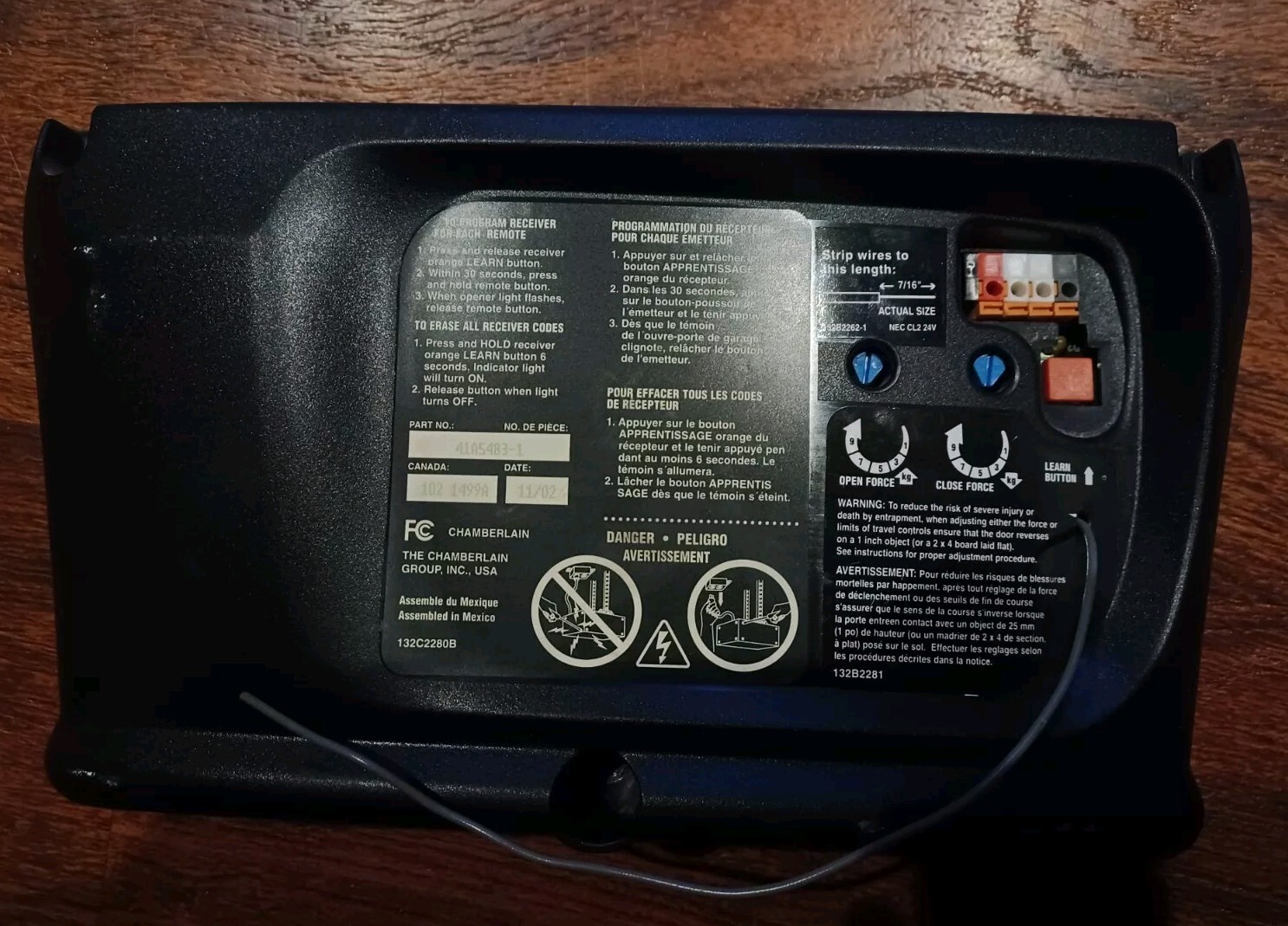 Chamberlain 41A5483-1 Garage Door Receiver Logic Board *PRIORITY ...