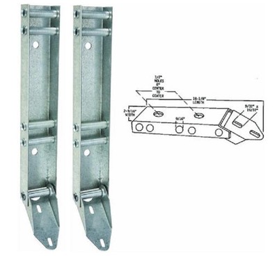 Pair of Garage Door Quick Close Turn Fixtures Brackets Low Headroom | eBay
