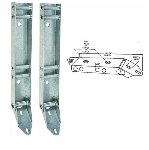 Pair of Garage Door Quick Close Turn Fixtures Brackets Low Headroom | eBay