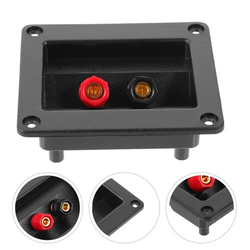 2 Pcs Junction Box Subwoofer Terminal Cup Square Speaker Connector ...