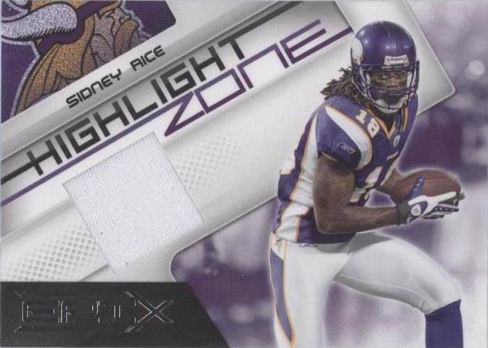 2010 Panini Epix - Highlight Zone Sidney Rice #9 Materials /200 (MEM ...