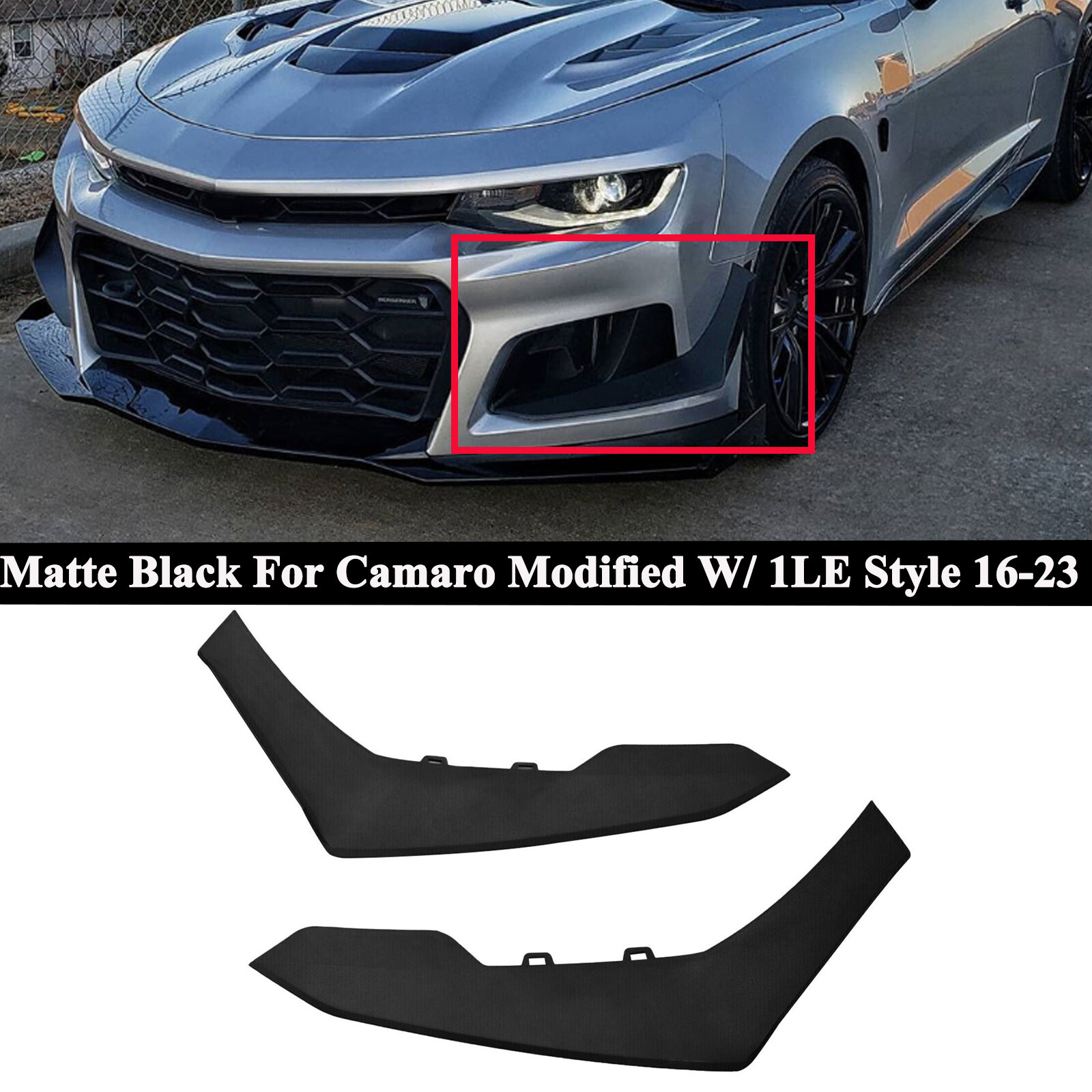 For Chevy Camaro ZL1 1LE AMPP Style 2016-2023 Front Bumper Splitter ...