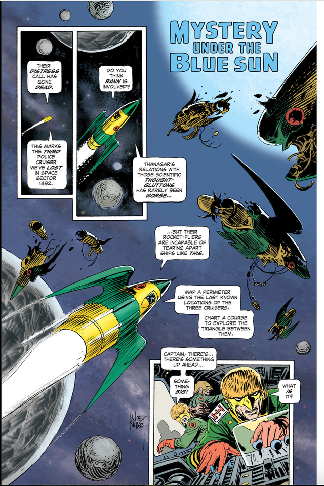 JOE KUBERT Hawkman original art: Action Comics Annual #10 - 2 pg story ...