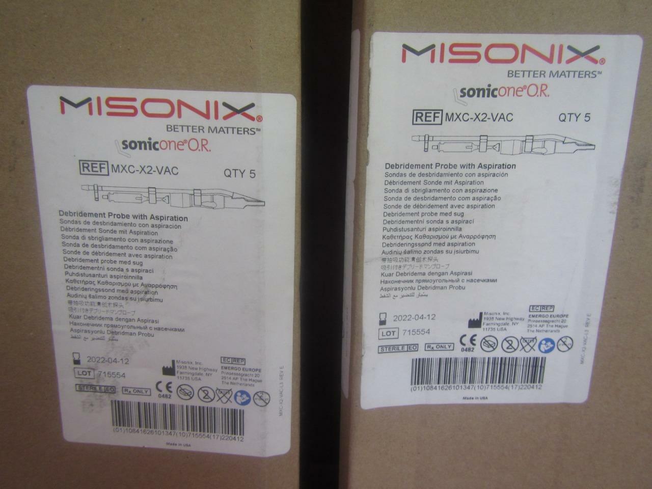 Misonix Debridement Probe With Aspiration Ref Mxc-x2-vac in Date 2021 ...