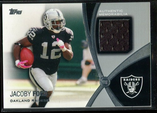 2012 Topps Prolific Playmakers Jacoby Ford #PPR-JFO Oakland Raiders ...