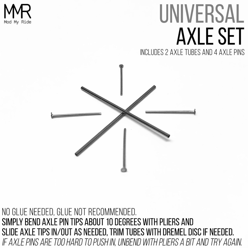 1/64 Scale Custom Adjustable AXLES for Real Riders Wheels Rims Tires ...