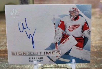 Alex Lyon 2024-25 Upper Deck SP Authentic Sign of the Times Auto #SOTT ...
