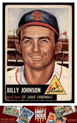 1953 Topps Billy Johnson 21 St. Louis Cardinals | eBay