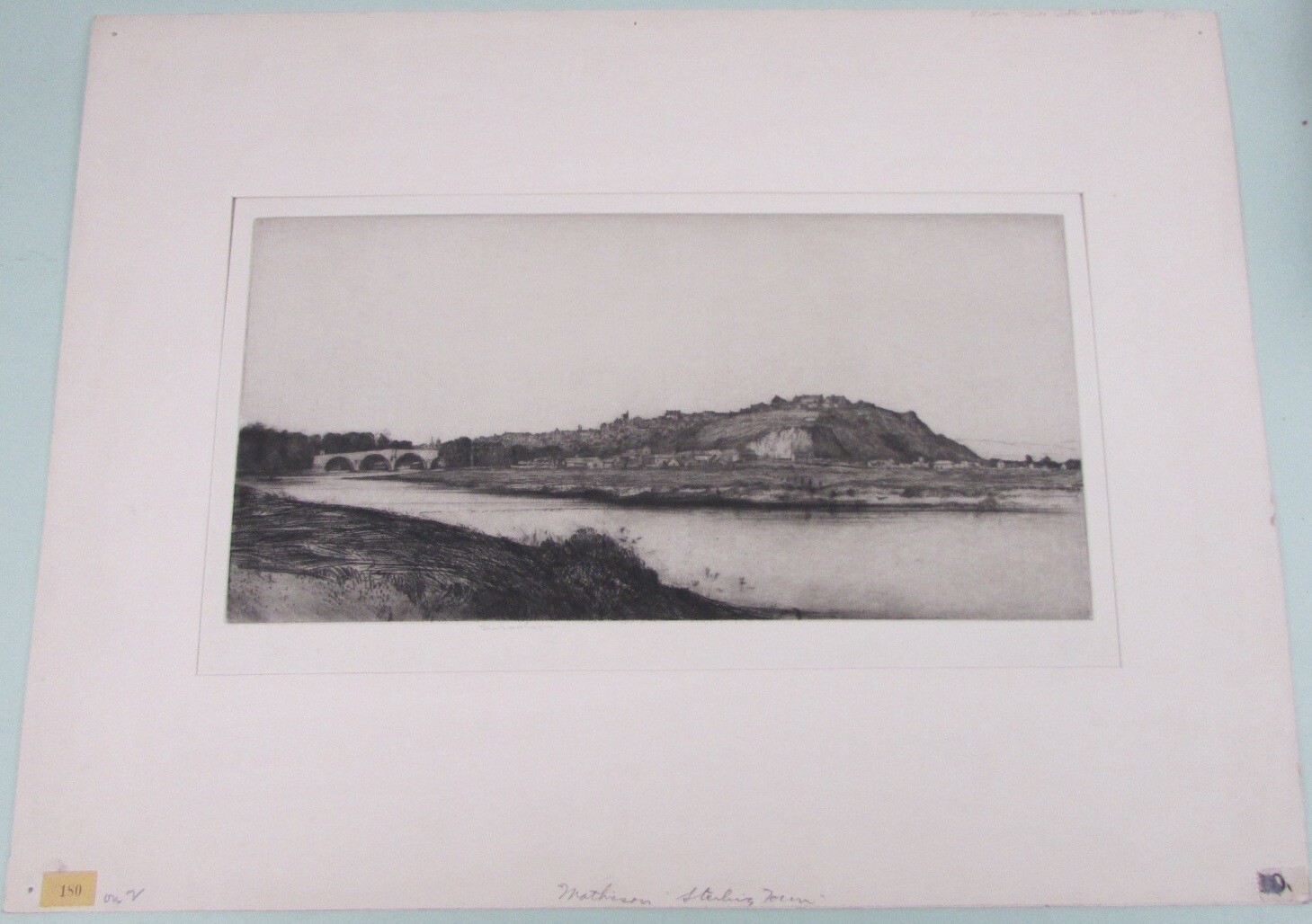JOHN GEORGE MATHIESON STERLING TOWN SCOTLAND ETCHING PENCIL SIGNED | eBay