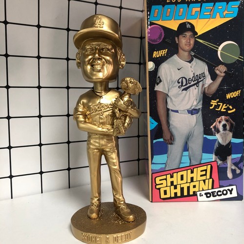 Gold Los Angeles Dodgers Shohei Ohtani & Decoy Bobblehead 8/28/24 NEW ...