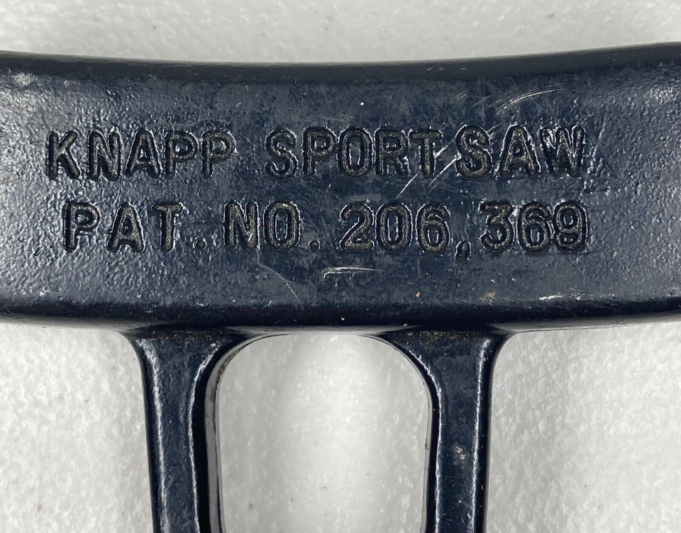 Knapp Sport Saw With Black Hollow Handle & Plastic Cap Made In Taiwan ...