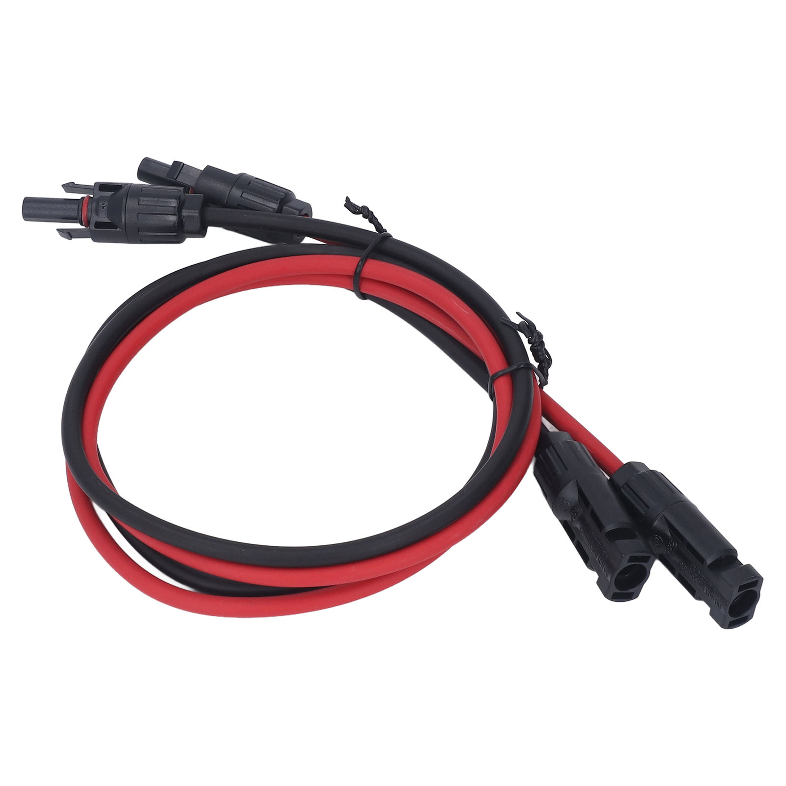 2pcs 12AWG 4mm Solar Panel Extension Cable Black Red Solar Adaptor Exte ...