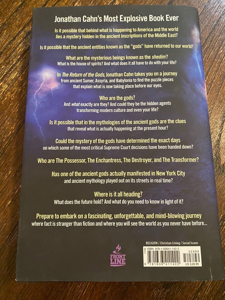 The Return of the Gods by Jonathan Cahn (English) Hardcover Book ...