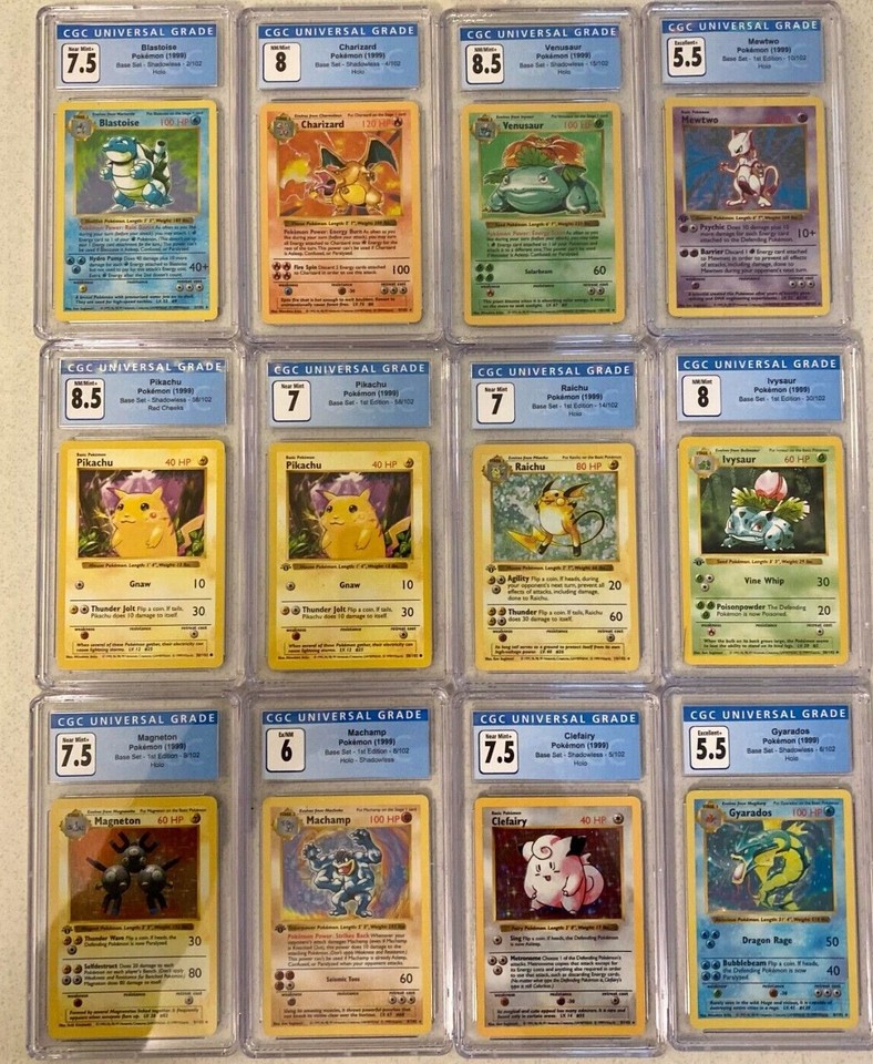 Graded Shadowless Pokemon Card! (Authentic Graded Pokemon Card From ...