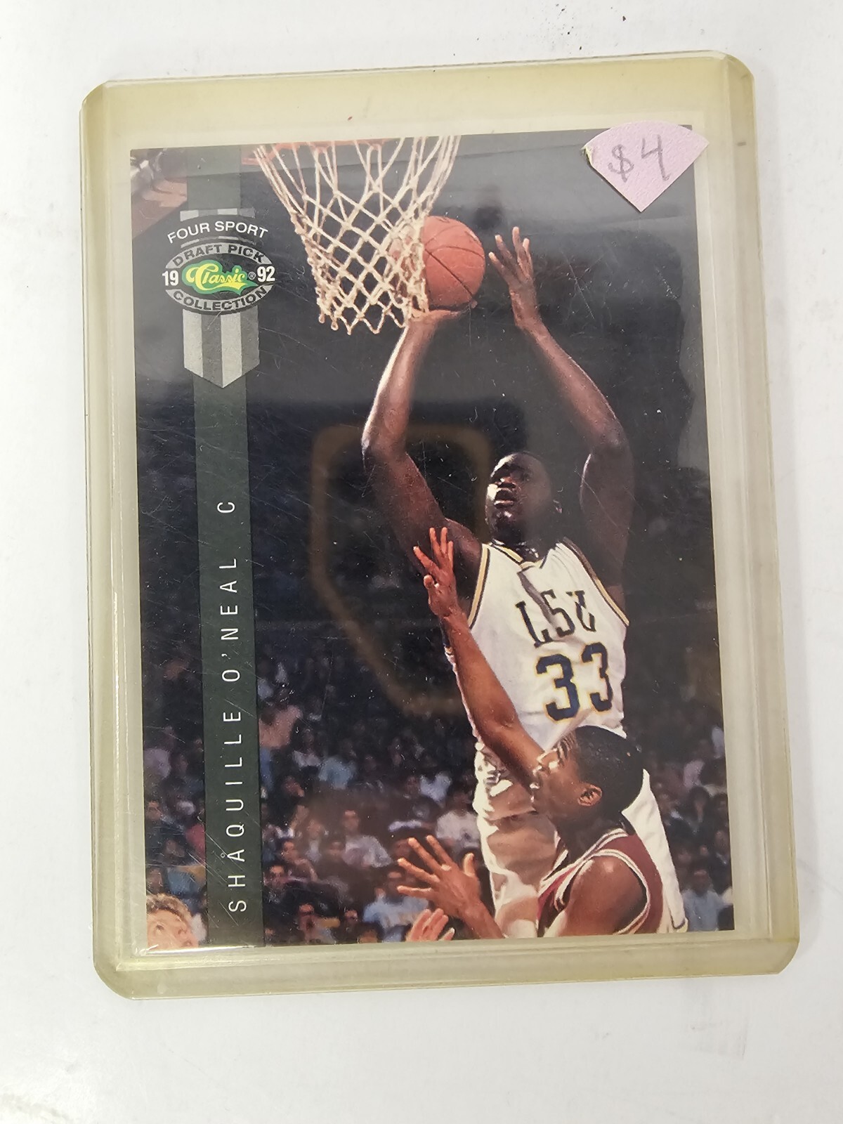 Classic 1992 Draft Pick Four Sport Shaq Shaquille O'Neal Rookie RC LSU ...