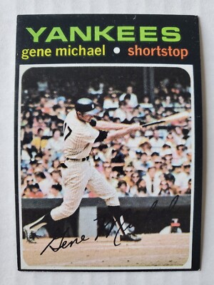 1971 Topps Gene Michael #483 New York Yankees | eBay