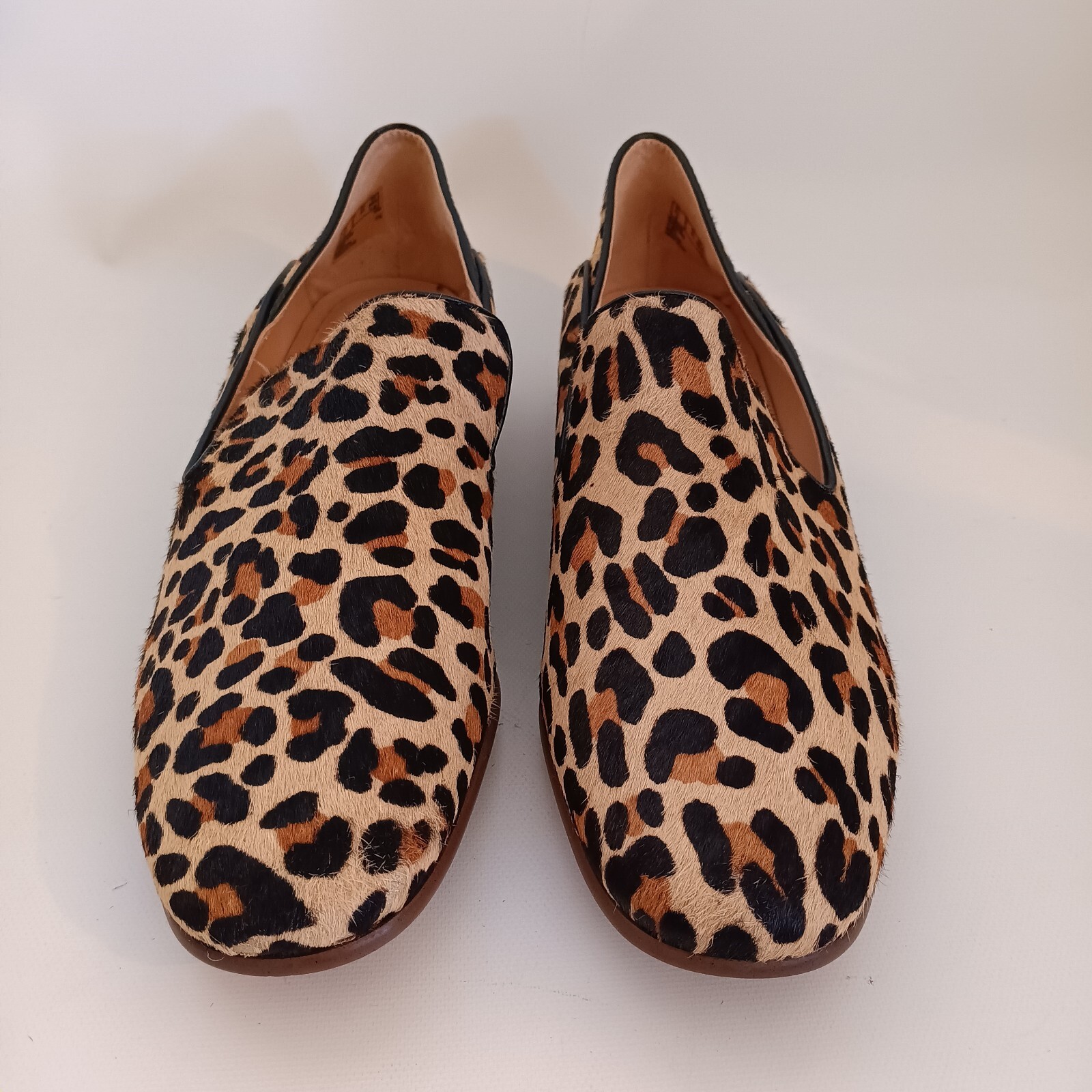 Clarks Women’s Pure Viola Haircalf Slip-On Leopard Print Loafers - Size ...