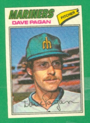 1977 TOPPS CLOTH #35 DAVE PAGAN SEATTLE MARINERS NM/MT 1 STAR ON BACK ...