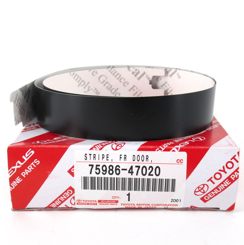 Genuine OEM Toyota 75986-47020 Driver LH Front Door Black Out Tape 2010 ...