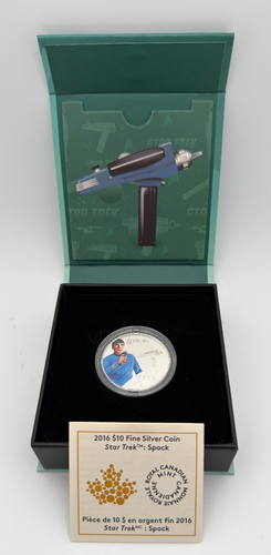 2016 RCM $10 Fine Silver Coin - Star Trek - Spock | eBay
