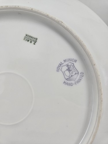 Antique Bavarian Art Nouveau Porcelain Plate Royal Munich, Germany | eBay