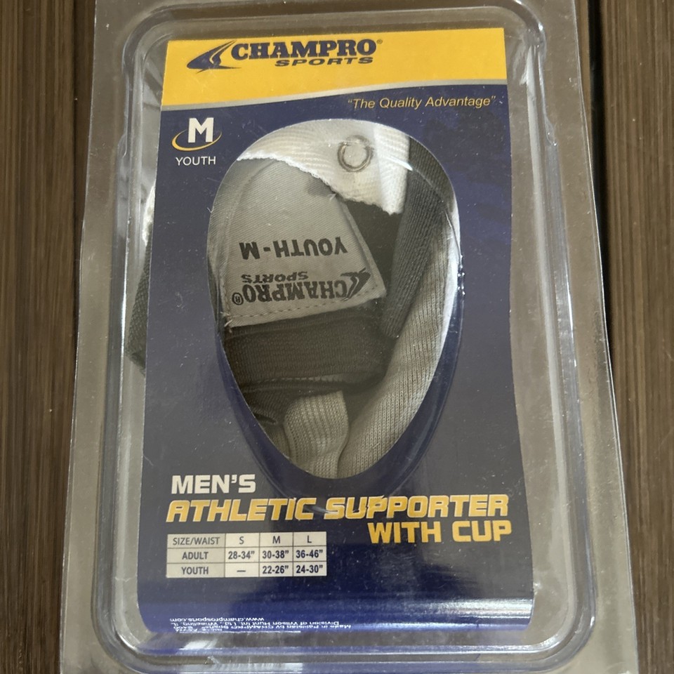 Champro Youth Athletic Supporter With Cup. Youth Med. Jock Strap. 22 ...