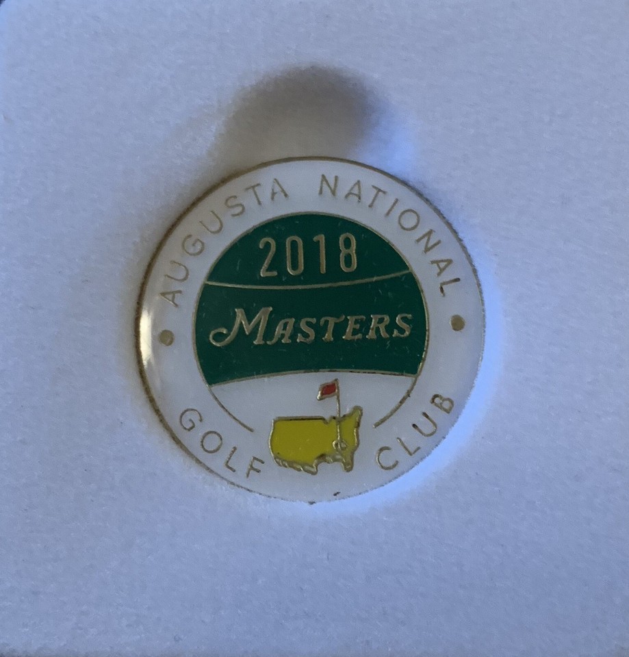 2018 MASTERS OFFICIAL BALL MARKER From Augusta National - Flag pin | eBay