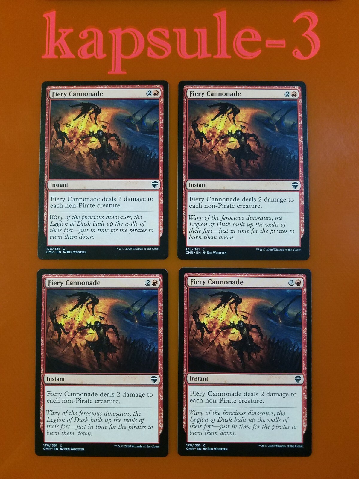 4x Fiery Cannonade | Commander Legends | MTG Magic Cards | eBay