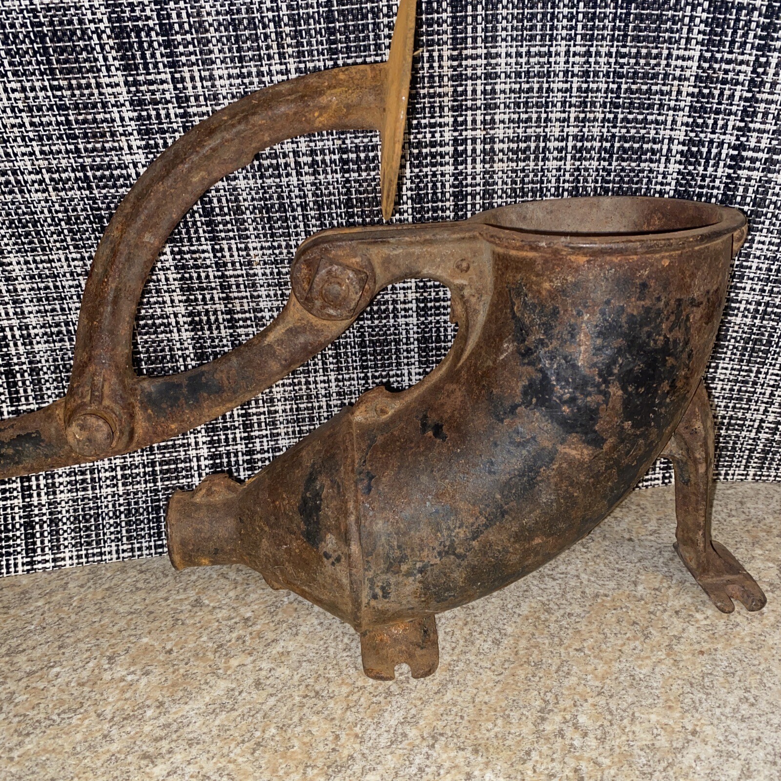 Primitive Antique Cast Iron Sausage Press Stuffer Vintage Rustic Decor ...