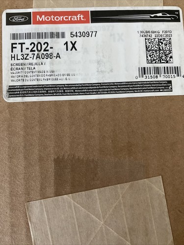 Ford FT-202 OEM transmission filter HL3Z-7A098-A brand new Mustang 10 ...