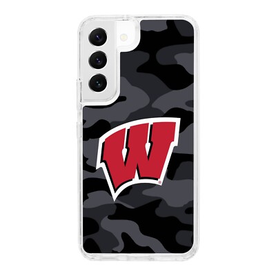 Wisconsin Badgers HD Phone Case Compatible with Samsung Galaxy (Camo ...