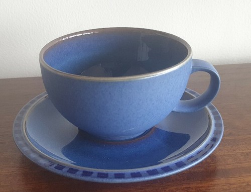 Denby Blue Reflex Cup And Saucer | eBay Australia