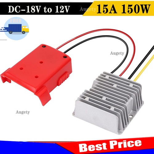 Converter DC 18V To 12V 15A 180W Step Down DIY Adapter For Milwaukee ...