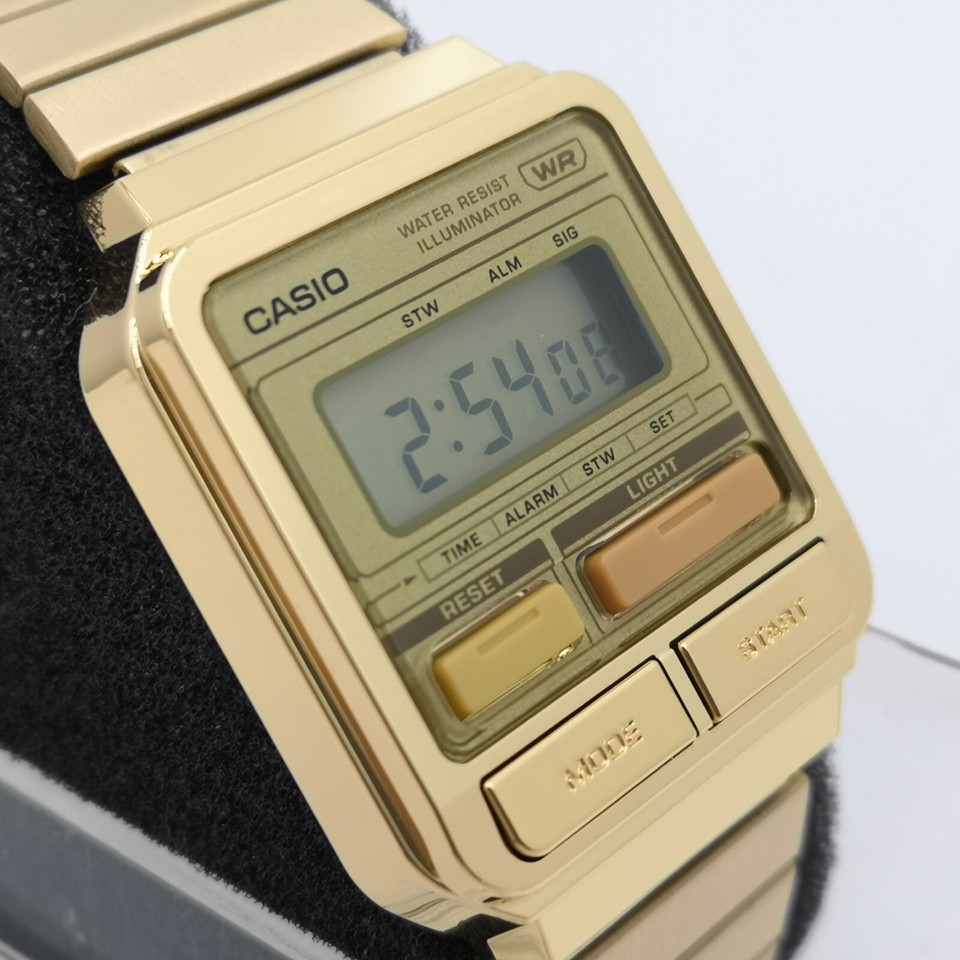 CASIO STANDARD A120WEG-9AJF Gold Vintage Premium Digital Men's Watch ...