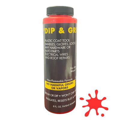 Dip and Grip Rubberized Plastic Coating (Red) 8 fl. oz | eBay