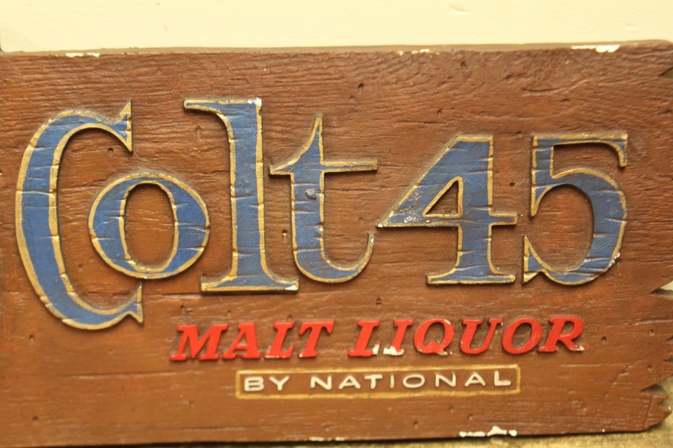 VINTAGE Colt 45 by National Malt Liquor Beer Chalkware Sign- RARE | eBay