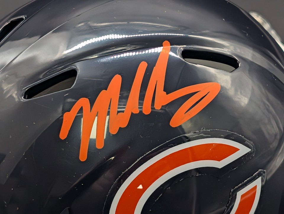 Mike Singletary HOF Signed Chicago Bears Mini Helmet AUTO BAS Beckett ...