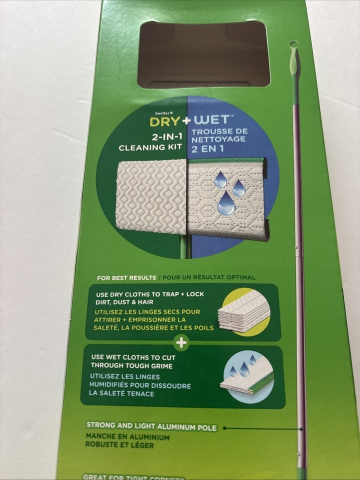 Swiffer Sweep + Mop,Broom & Mop Alternative,Dry & Wet Floor Cleaner ...