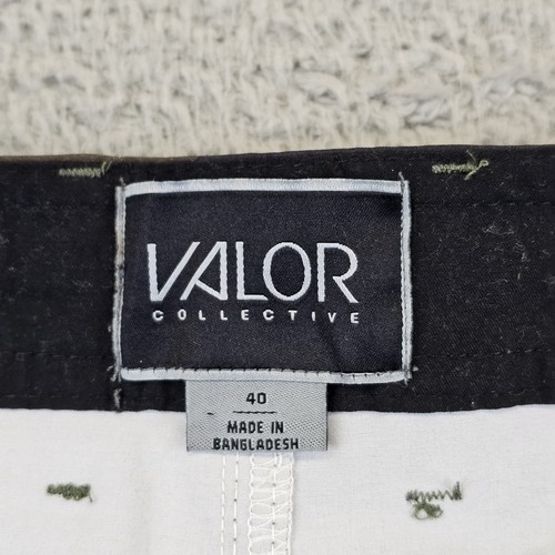Valor Collective Shorts Mens 40 Green Camo Black Striped Performance Skate New | eBay