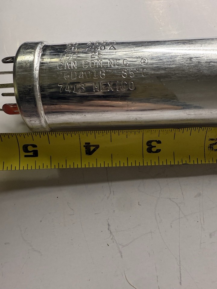 Vintage Mallory Oil Filled Multi Section Capacitor 110uF 50uF 450V Can ...