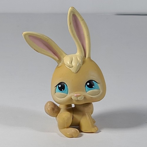 Littlest Pet Shop #295 Tan Cream Bunny Rabbit With Blue Eyes LPS ...