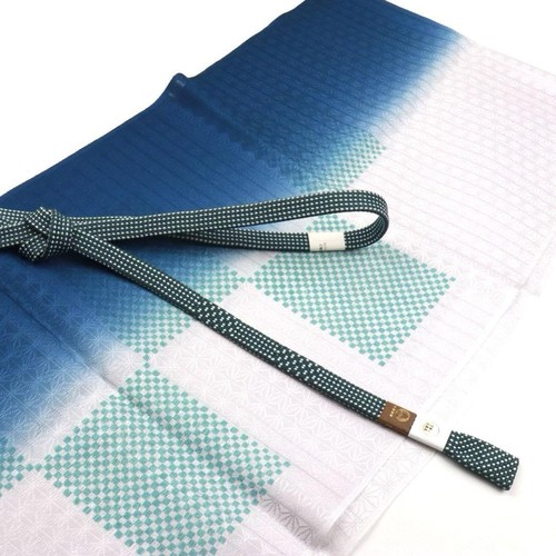 Fujisaburo Obi-Jime & Obi-Age Set Brown White Indigo Traditional Kimono ...