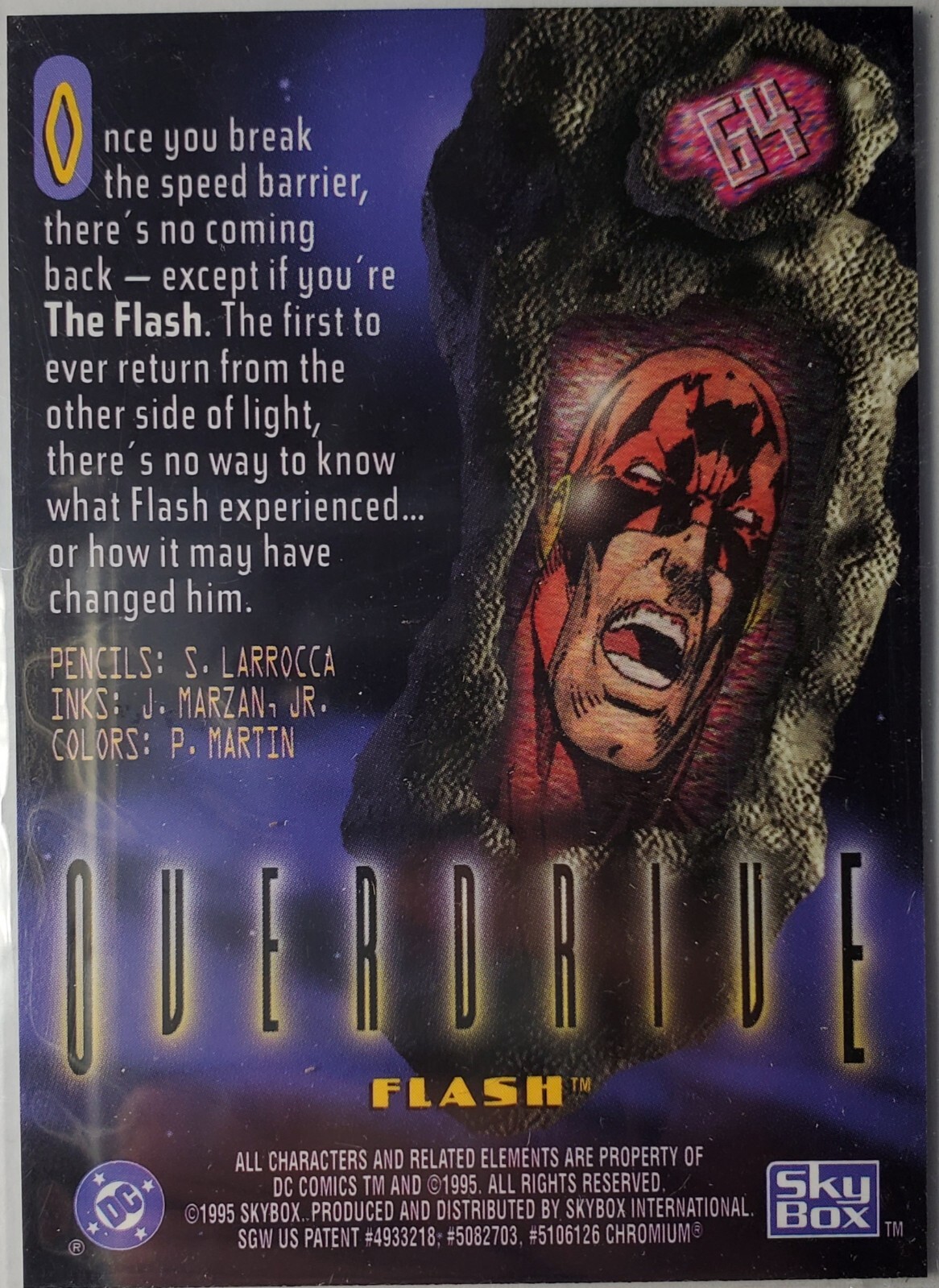 1995 SkyBox DC Legends Power Chrome The Flash #64 Card | eBay