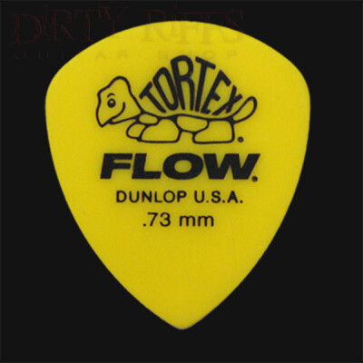 Dunlop Tortex Flow Standard Guitar Picks Yellow 0.73mm - Packs Of 1 to ...