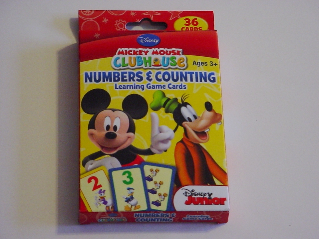 Disney Mickey Mouse Clubhouse Numbers & Counting Learning Game 36 Cards ...
