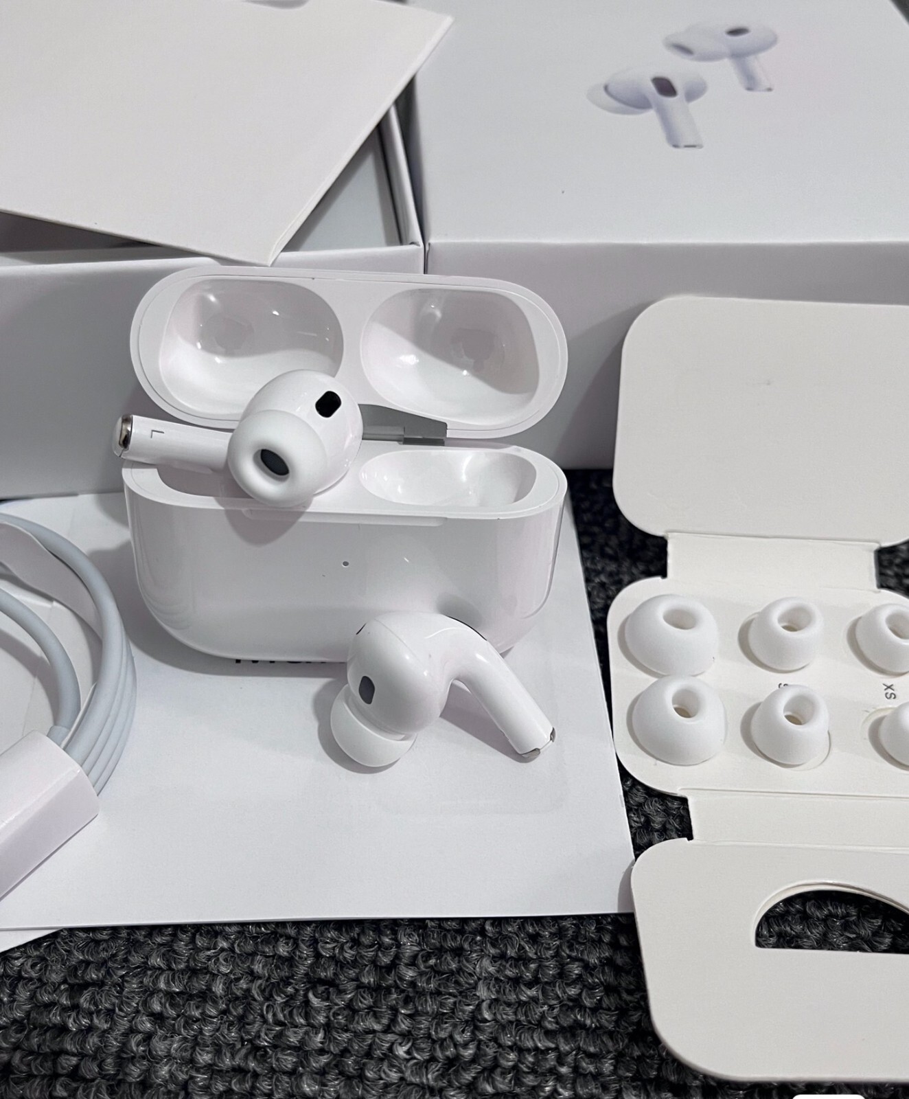 Apple Earphones Pro 2nd Generation Headsets with Wireless Charging Case ...