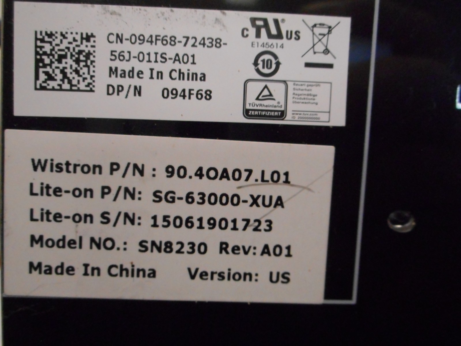 SINGLE KEY CAP+CLIP Dell Latitude 3340 E545 E7450P/N 94F68 MODEL SN8230 ...